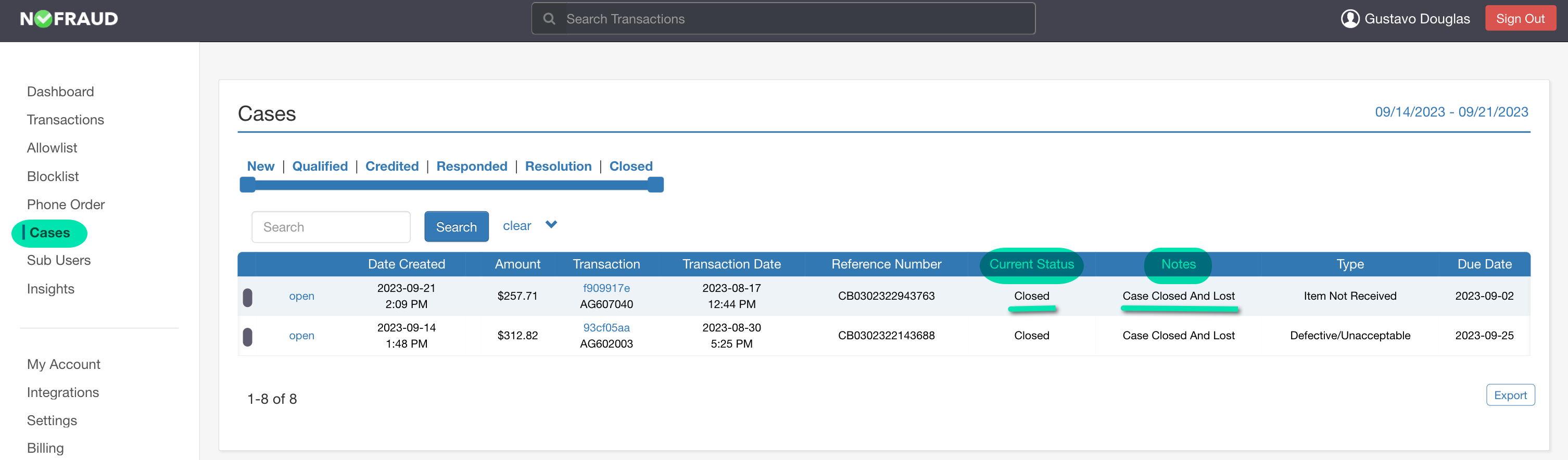 How Do I Check the Status of a Submitted Chargeback?