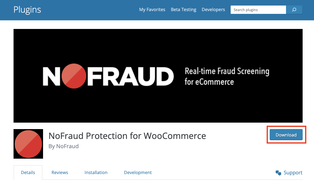 How do I install the NoFraud Protection for WooCommerce Plugin?