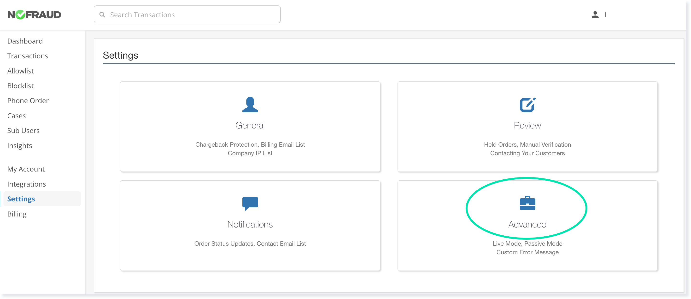 How do I integrate Loop Subscriptions with NoFraud?