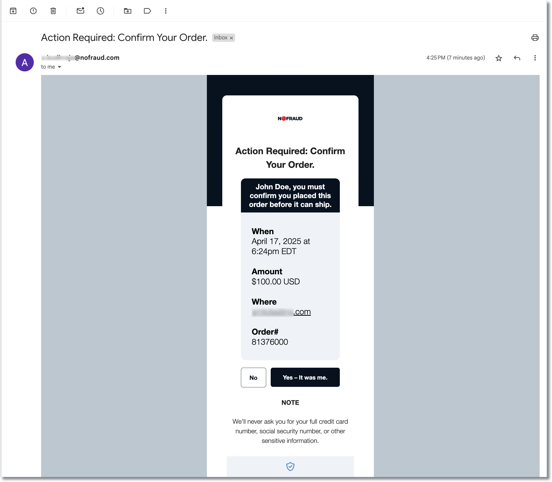 What is the NoFraud Manual Review process?